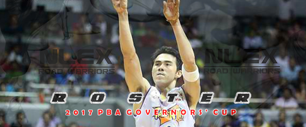 List of NLEX Road Warriors Roster 2017 PBA Governors' Cup