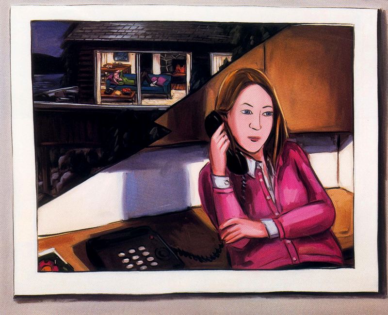 Painting of Lisa Milroy artist, Lisa Milroy paintings