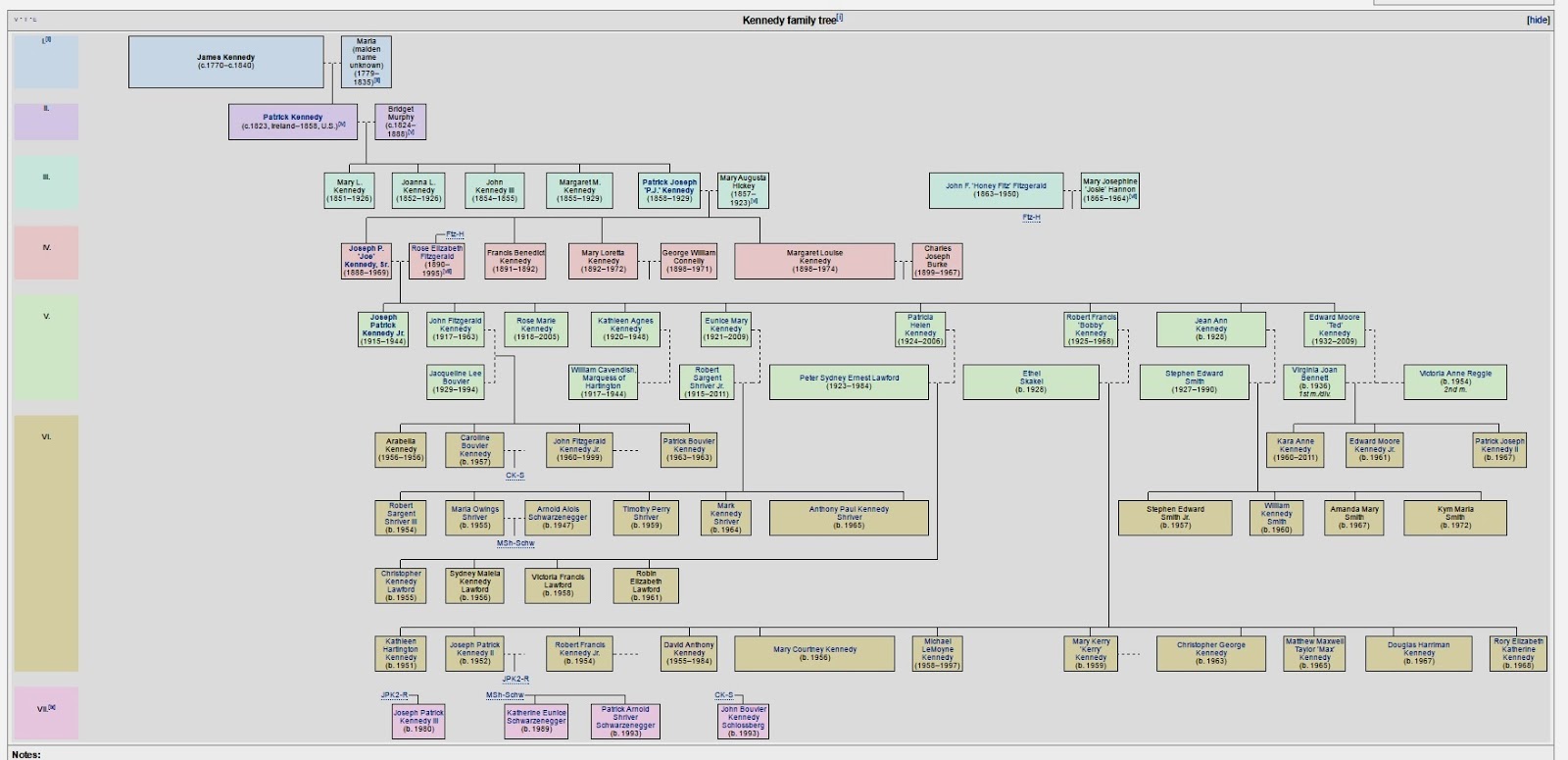 The Kennedy Family Tree