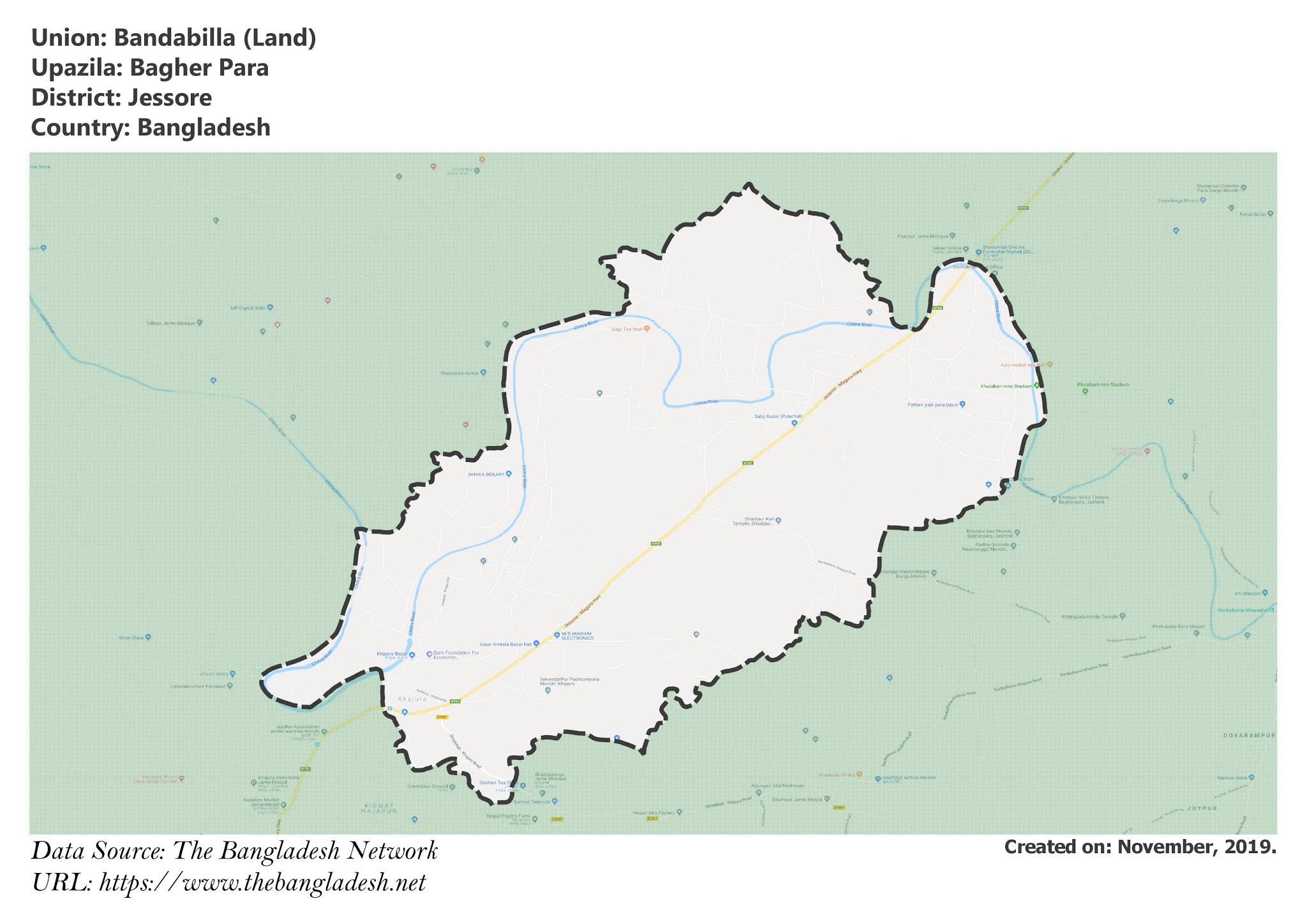 Bandabilla Union, Jessore