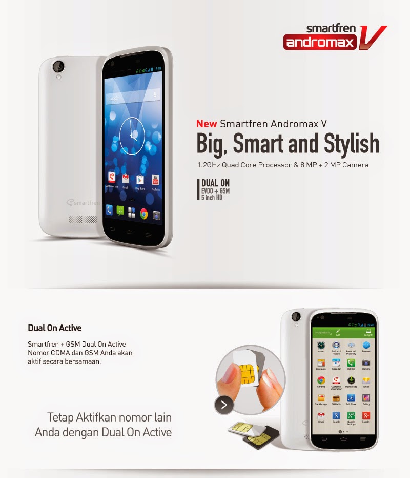 Harga Smartfren New Andromax V ~ Harga HP