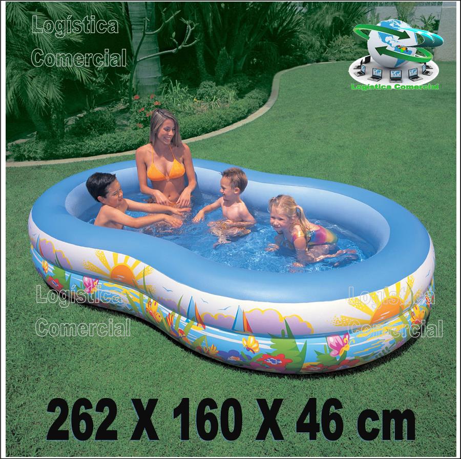 Piscinas Inflables: Piscina Inflable Laguna Paraiso Intex 262x160x46cm ... Piscinas Inflables: Piscina Inflable Laguna Paraiso Intex 262x160x46cm ...