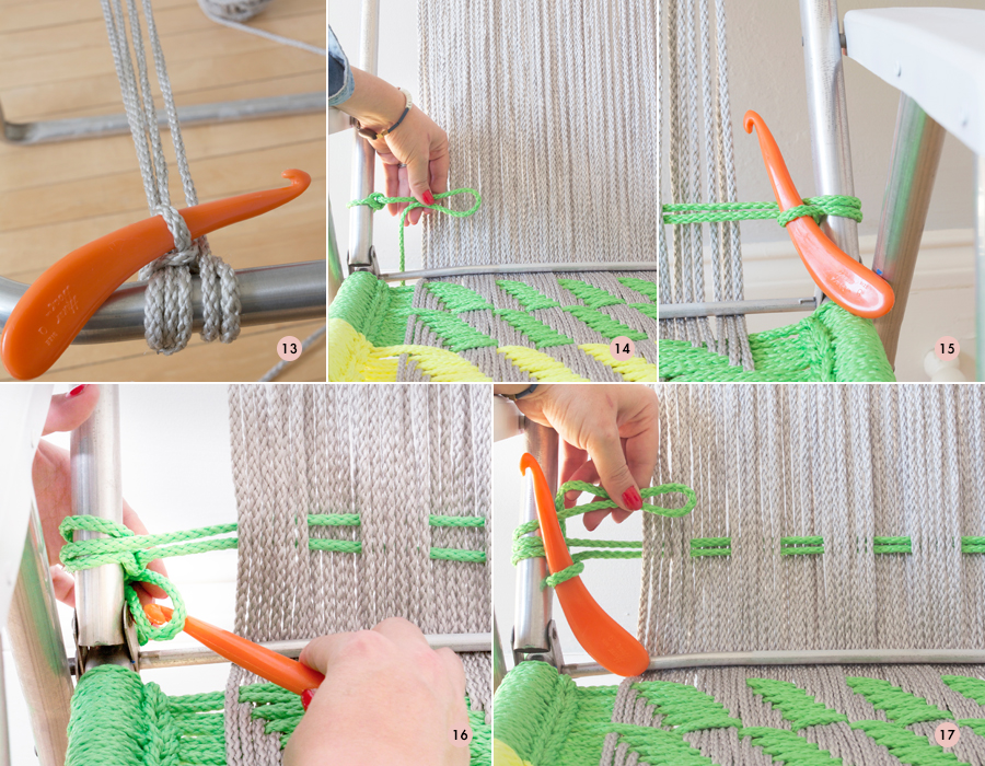 Tina's handicraft : WOVEN MACRAMÉ CHAIR TUTORIAL