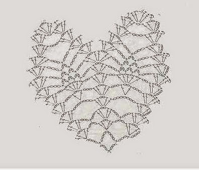 6 patrones de corazones crochet