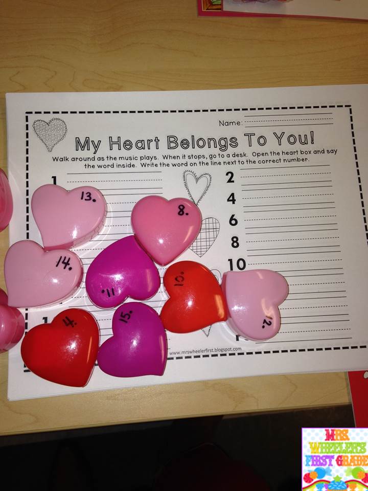 Mrs. Wheeler's First Grade Tidbits: Valentine's Day Party Pack