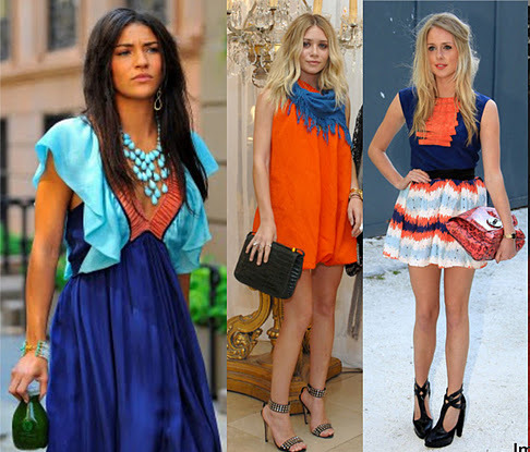 Por Elas Blog: Azul + Laranja