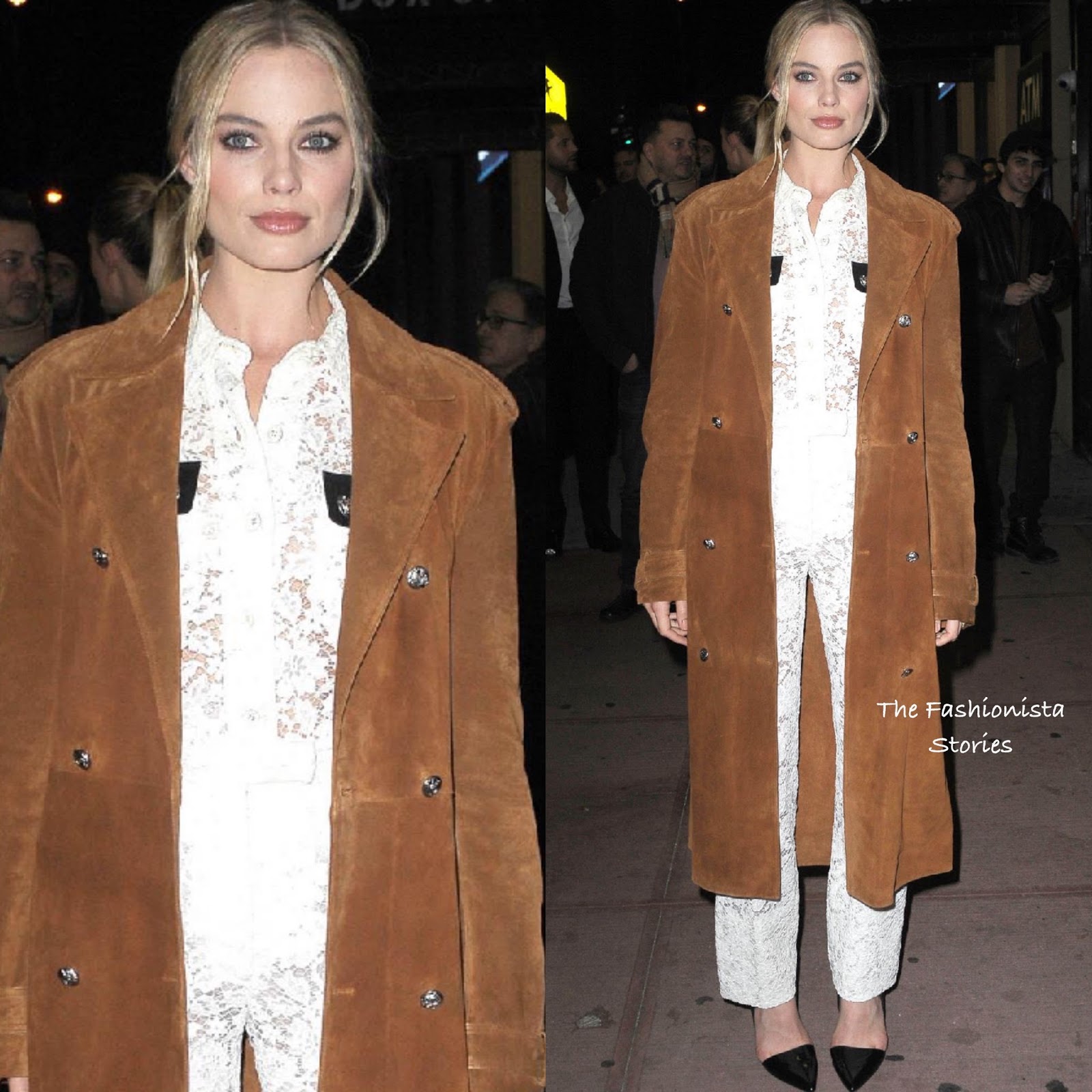 Margot Robbie in Calvin Klein 205W39NYC at the 'I, Tonya' New York ...