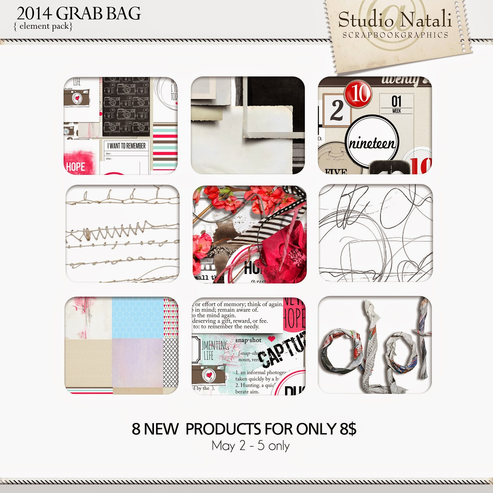 Natali Design: iNSD sale + 2 GRAB BAGS + freebie