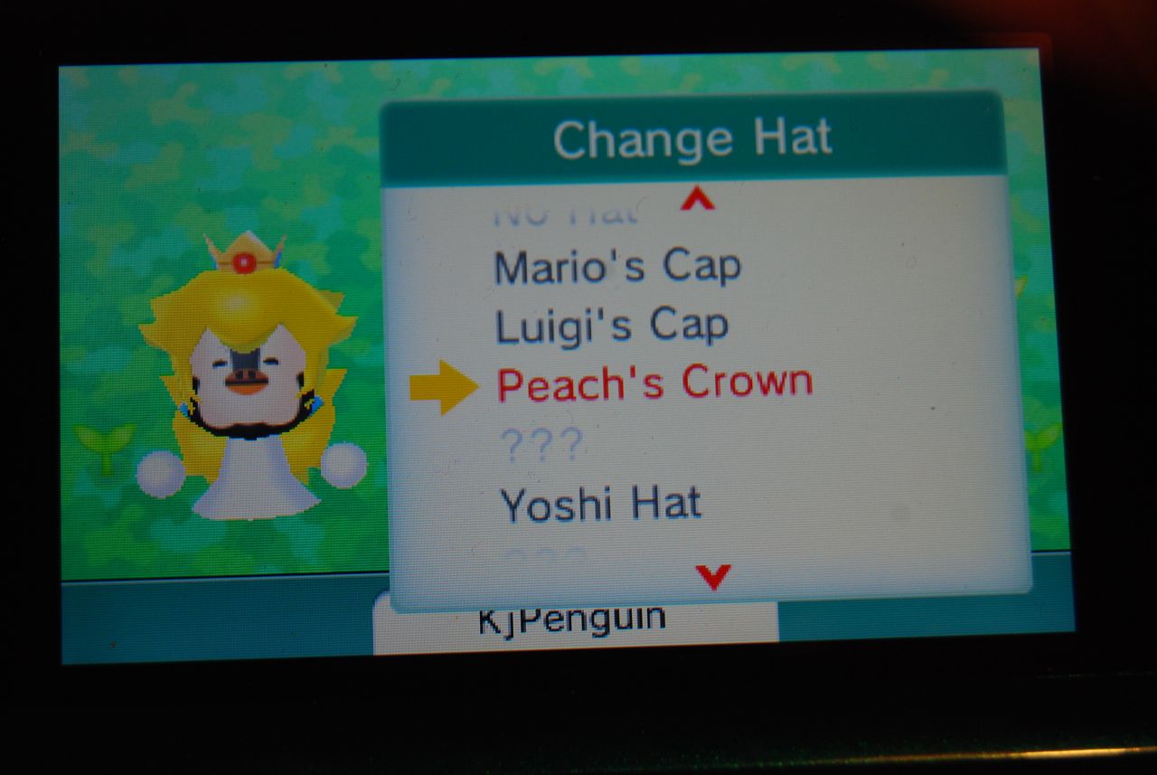Video Game Screenshots: Hats Unlocked in Find Mii II