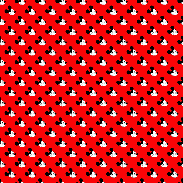 Mickey Mouse Inspired Digital Paper Free Download 300 dpi High Quality ...