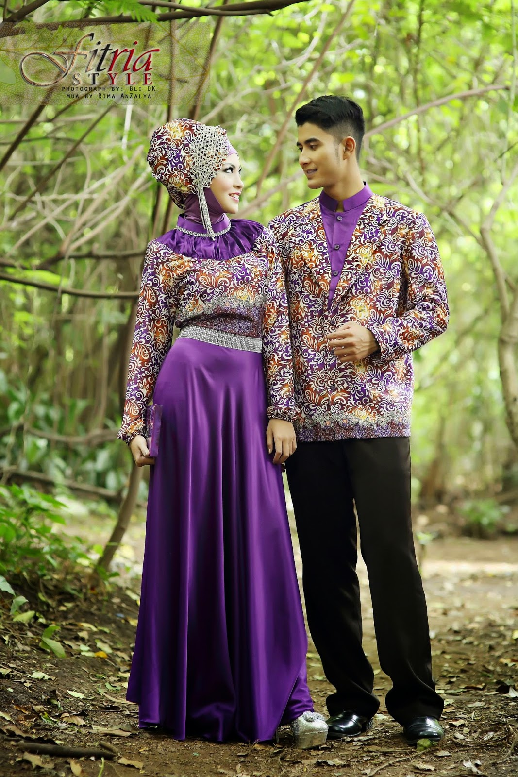 20 Contoh Model Baju Muslim Batik Terbaru - Kumpulan Model Baju Muslim ...