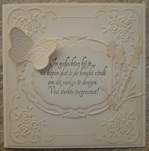 Creaties met Papicolor papier: Condoleance kaarten