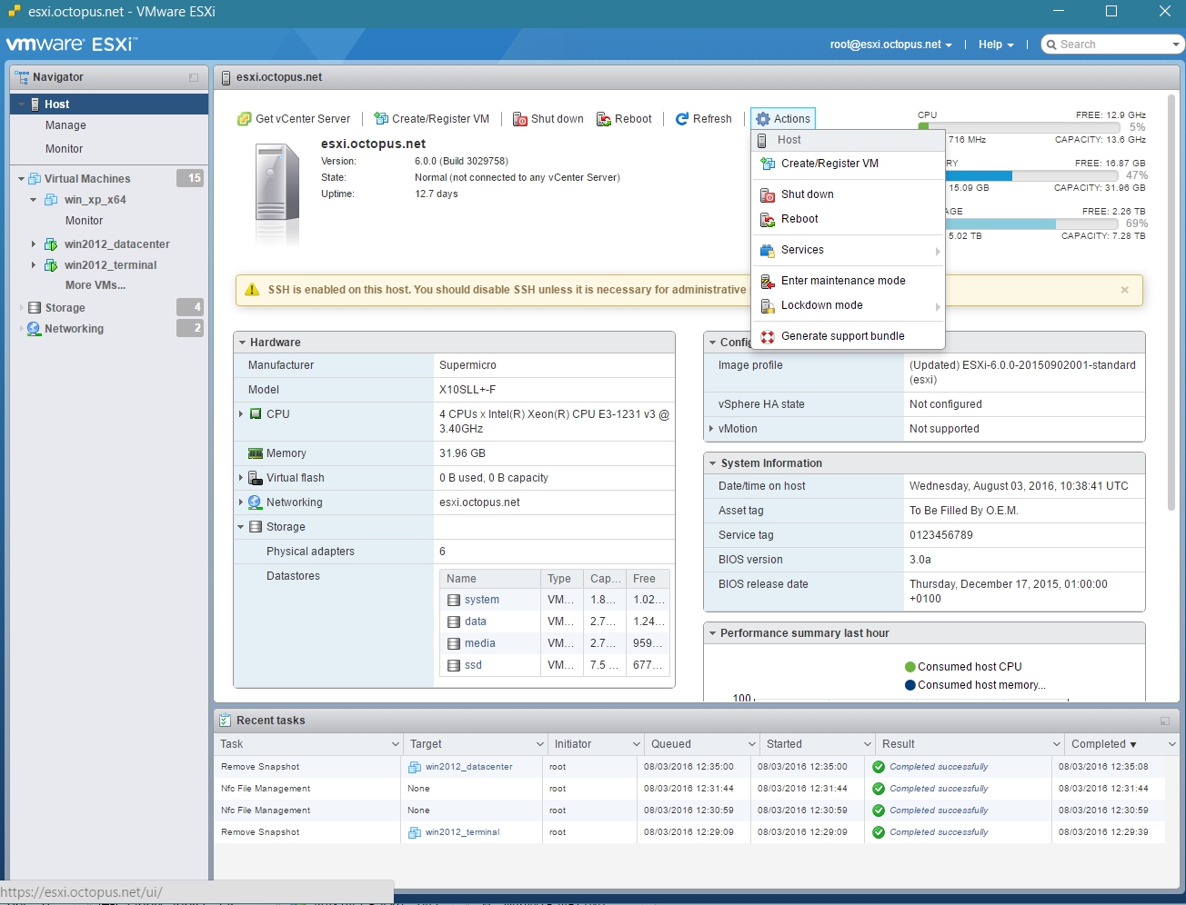 Wirtualizacja aplikacji i systemów operacyjnych: [VMWARE] UI Panel ...