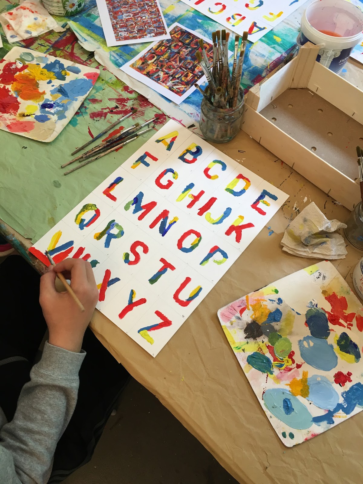 Art Room Britt: Jasper Johns Letters