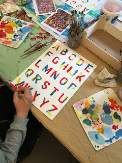 Art Room Britt: Jasper Johns Letters