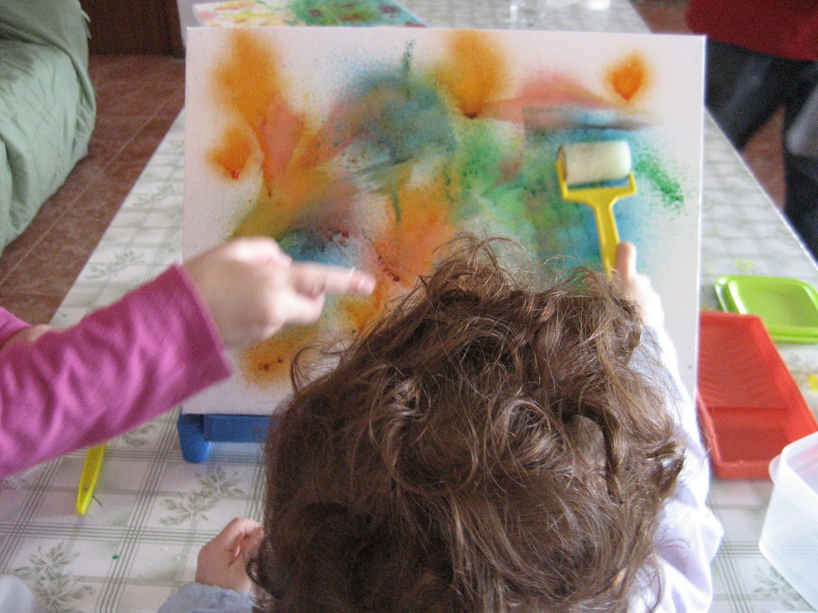 Churumbea: Pintar con texturas