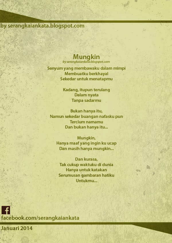 Puisi : Mungkin | Serangkaian Kata
