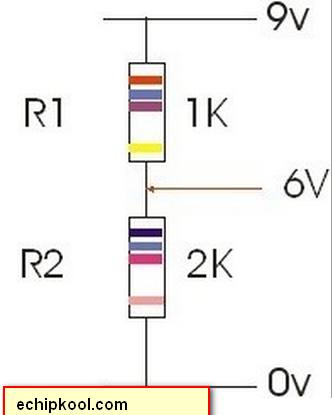 Phân áp - Chia áp dùng điện trở