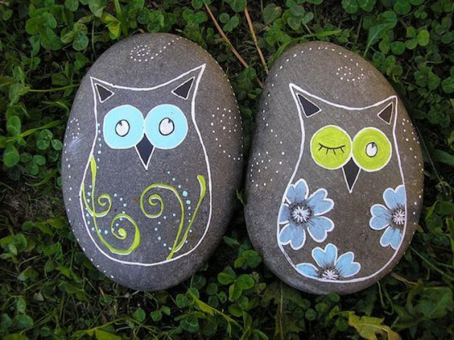 How to paint stones and decorate your home and garden - Diy Fun World