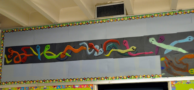 artisan des arts: Unity/collaborative art - snakes! Grades 4/5