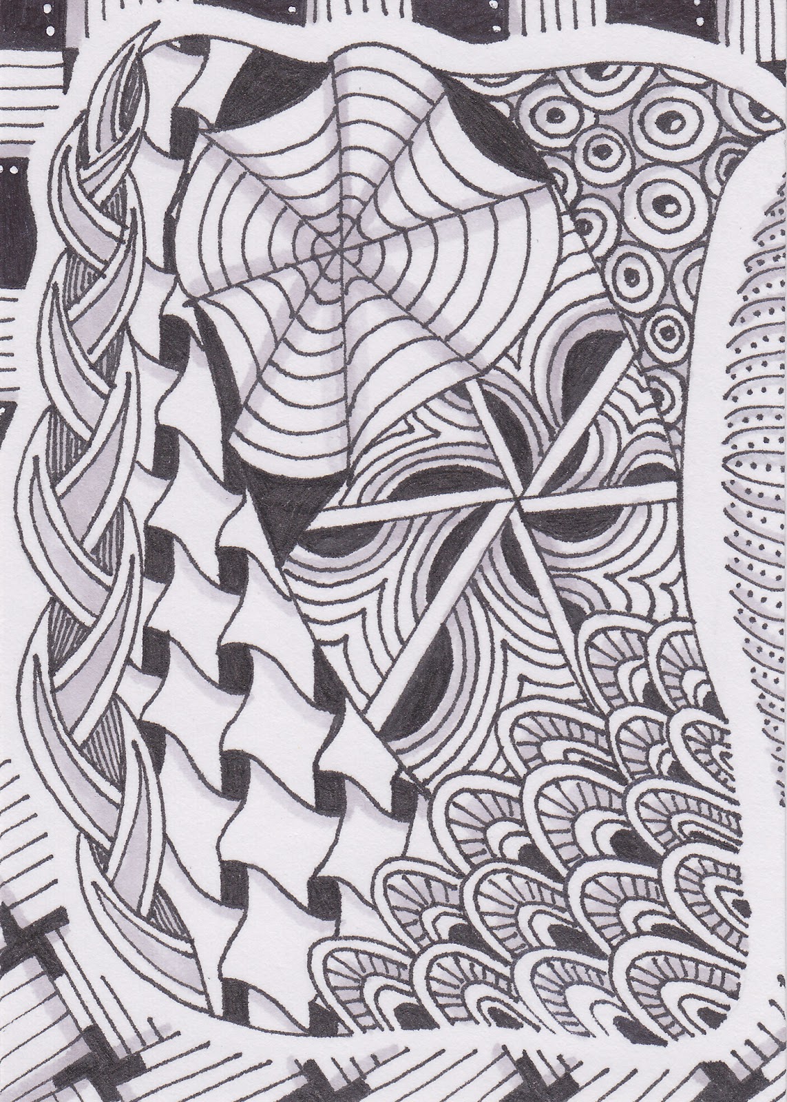 sunkissed corner: Zany Zentangles