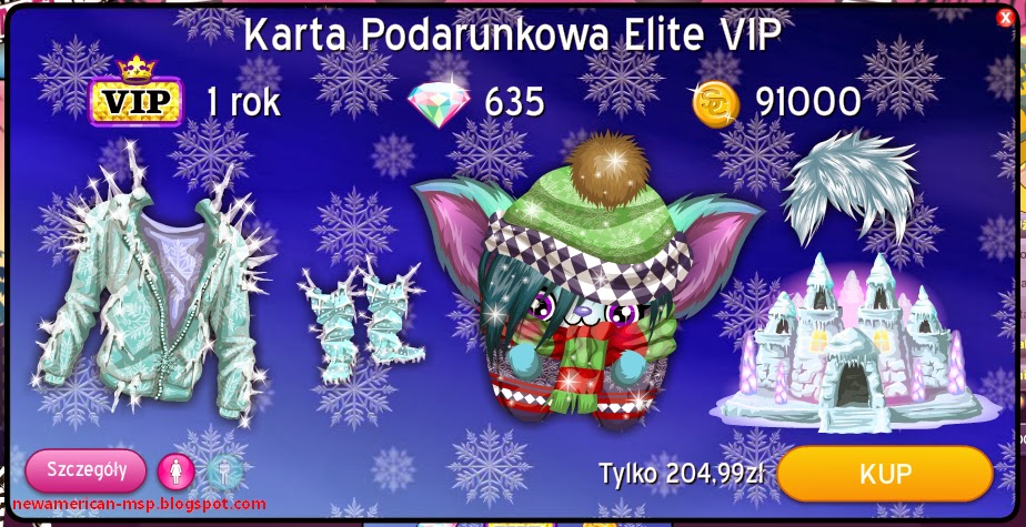 NewAmerican - moviestarplanet.pl: Zimowy Elite VIP na rok