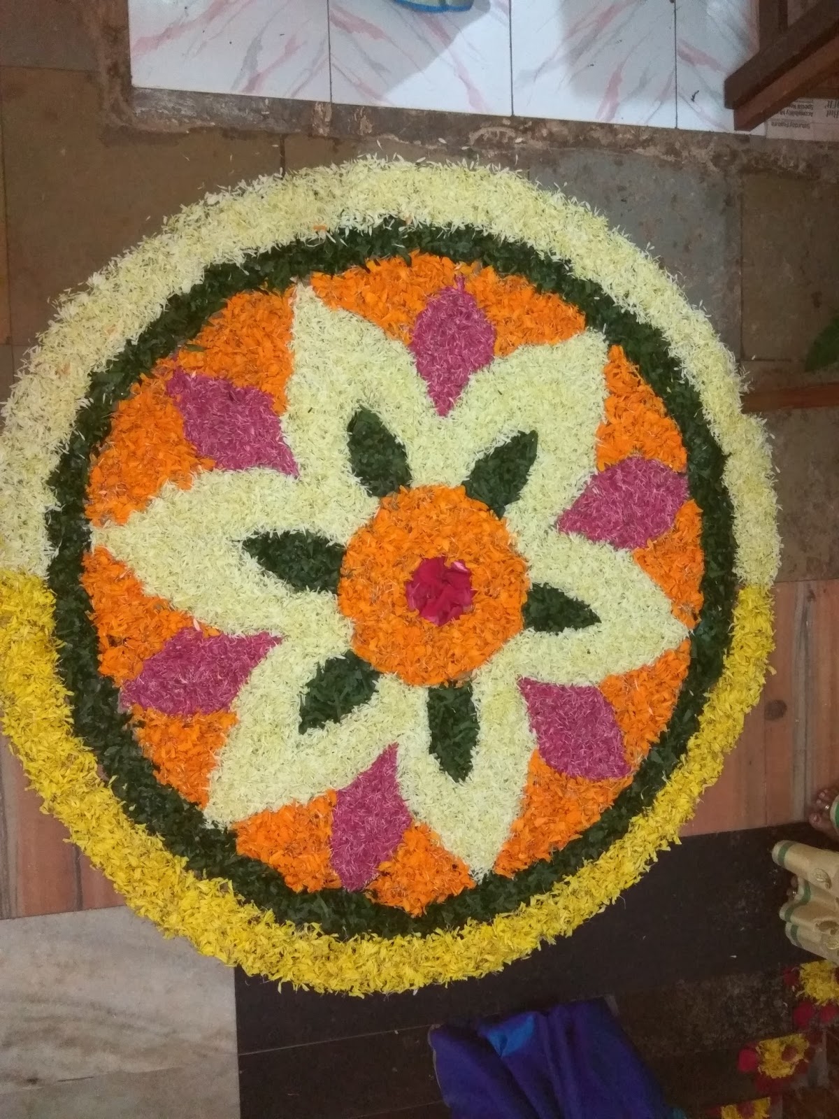 Rangoli: Flower rangoli