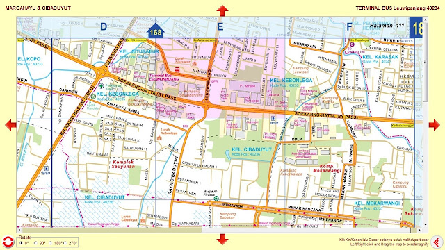 PETA BANDUNG RAYA DAN SEKITARNYA 2010