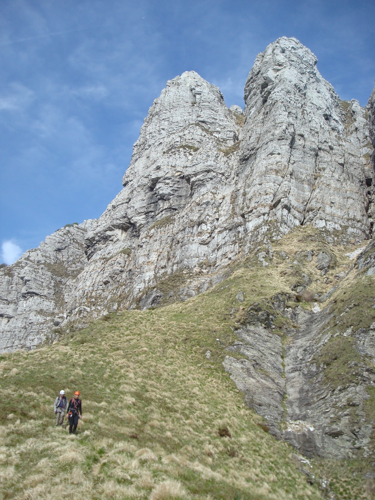 Monte Corchia - Via Classica al secondo torrione