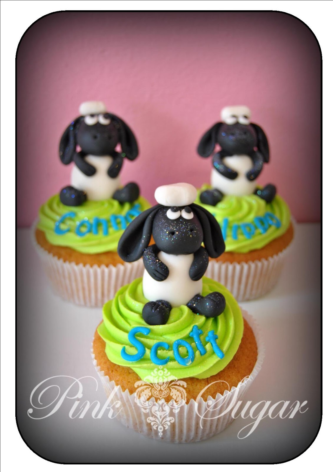 Pink Sugar: Shaun The Sheep Giant Designer Cupcakes...