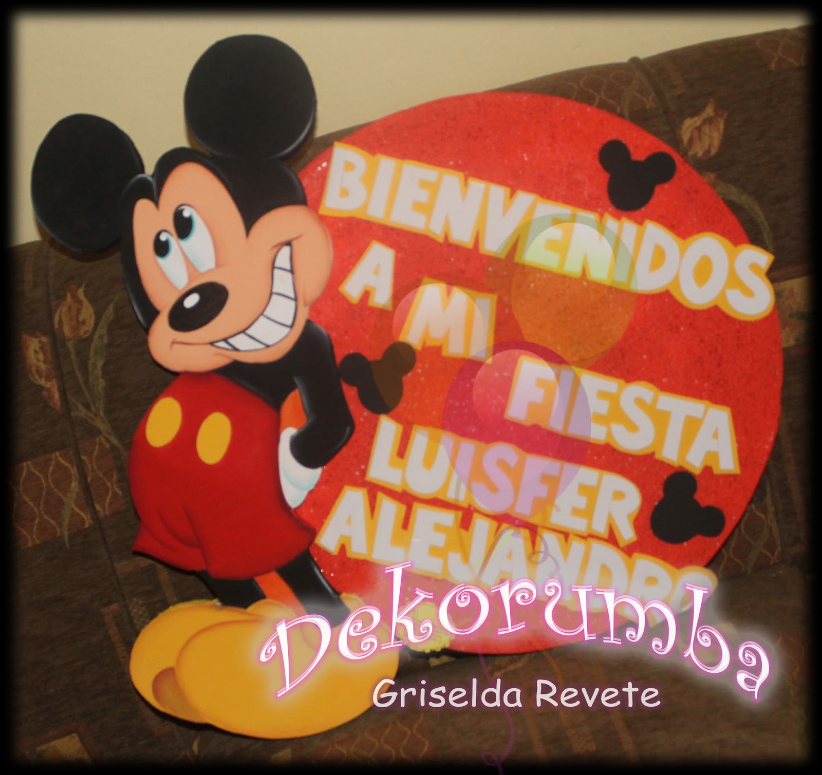 Bienvenidos - Mickey - Dekorumba