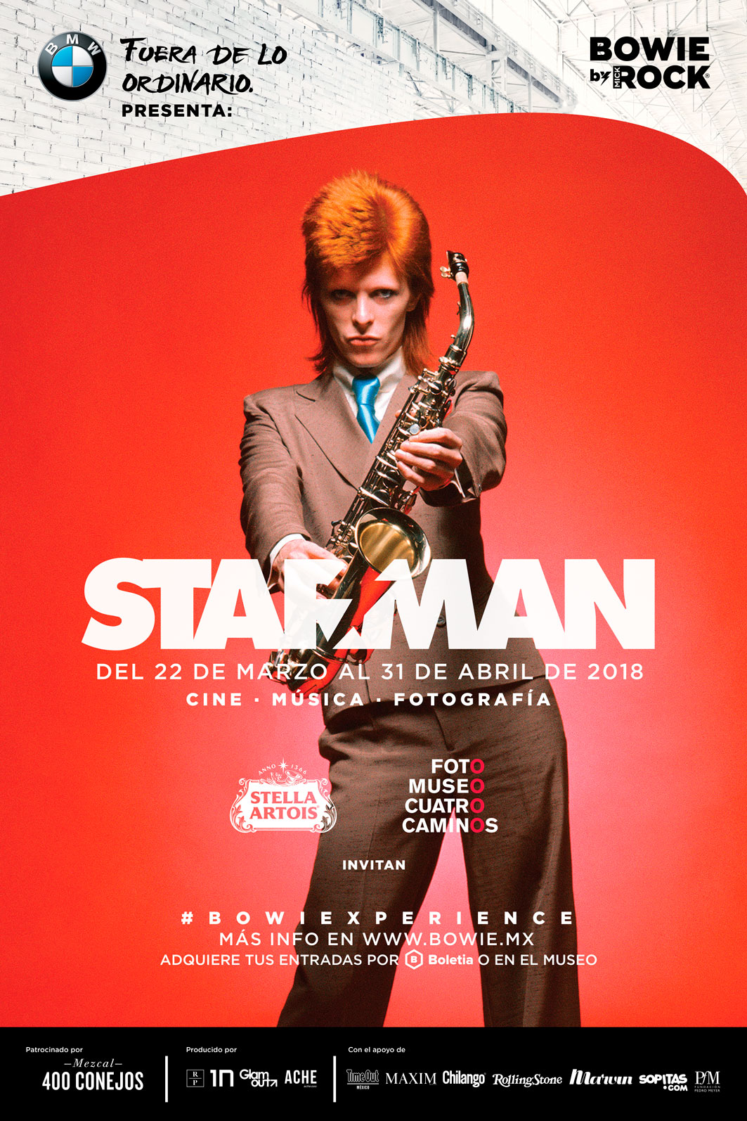 'STARMAN: BOWIE BY ROCK' LLEGA AL FOTO MUSEO CUATRO CAMINOS - ROCK360MX