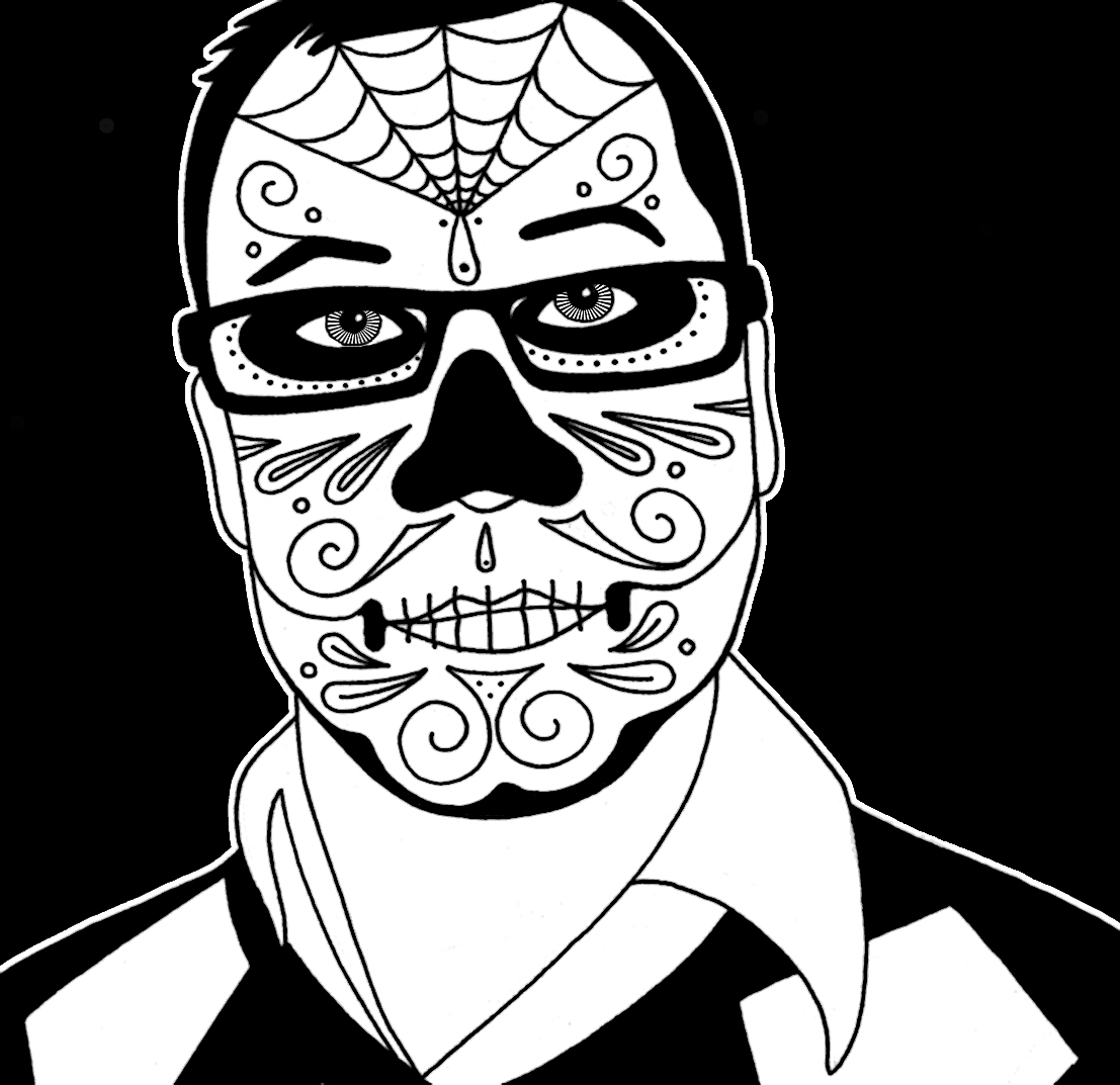 Yucca Flats, N.M.: Calaca-A-Day 365 Project Day 140 - +Todd Neumann