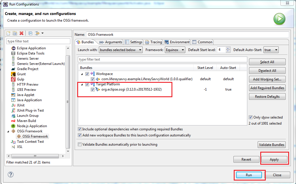 Osgi Sample Bundle Development With Eclipse ~ Liferay Savvy