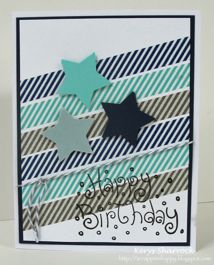 Scrappin'n'Happy: Super simple birthday card!