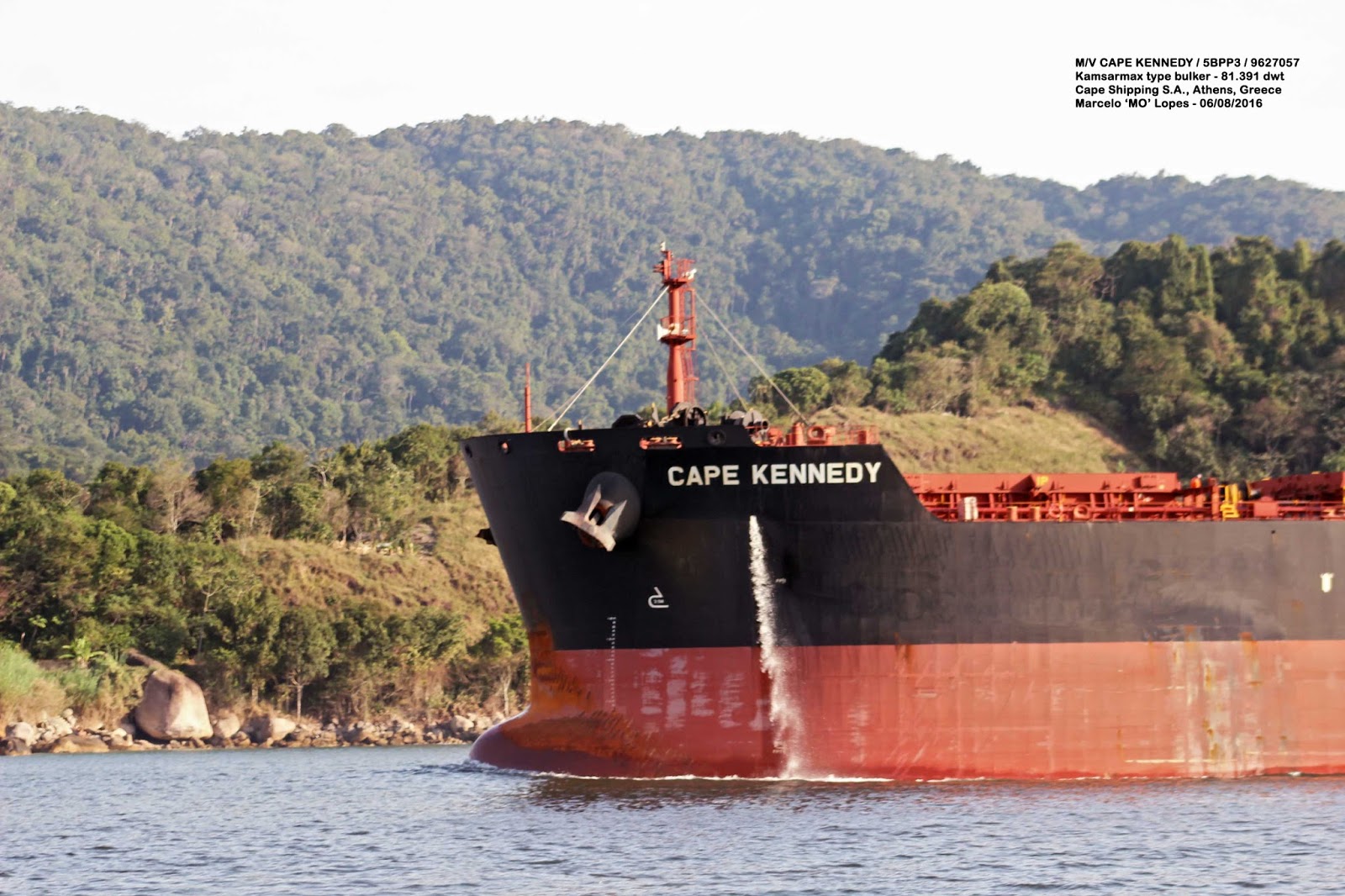 Santos Shiplovers: M/V Cape Kennedy / 5BPP3 - Kamsarmax type vessel ...