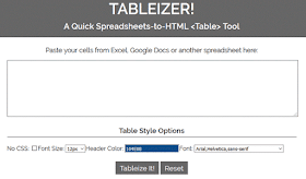 Come convertire una tabella excel in html | Oggi è un altro post