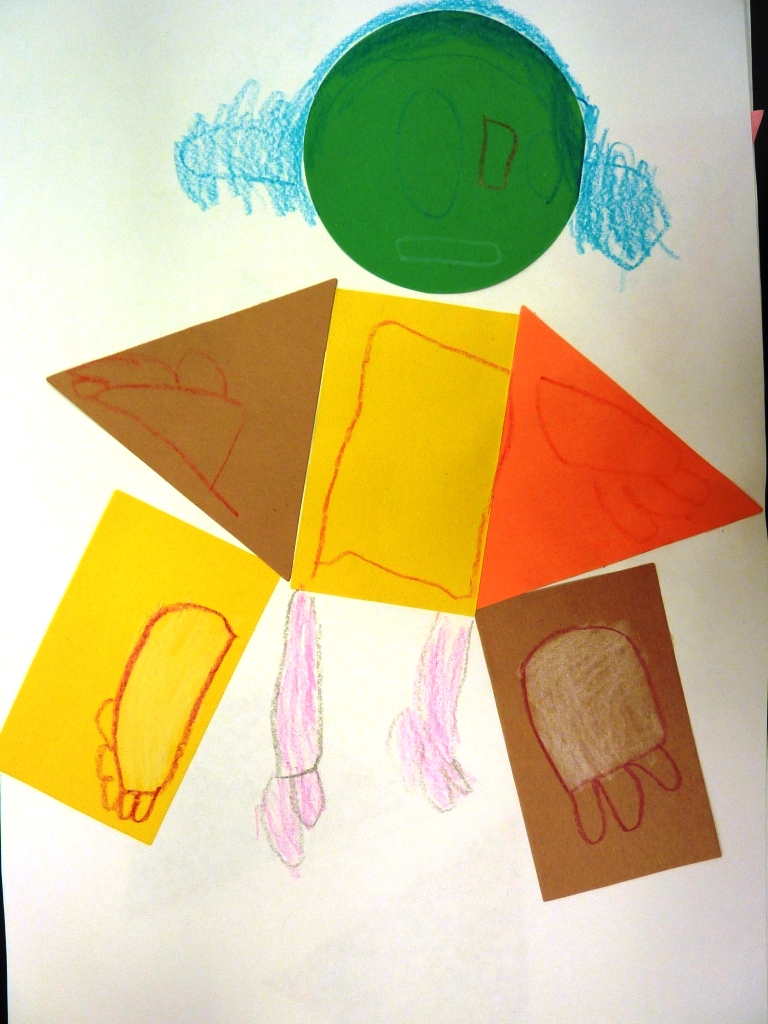 Mary's Art Spot: Prekinder Shape Self-Portraits