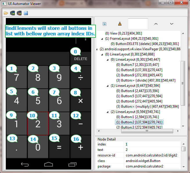 UI Automator Viewer : Get Android App Element's XPath, ID, Name And className