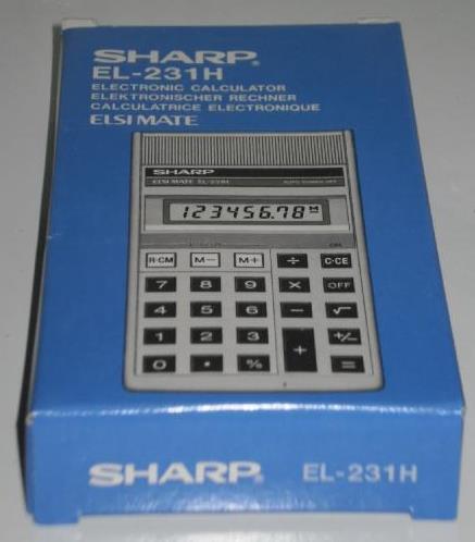 3,1416....DAMICALC: SHARP ELSI MATE EL - 231H