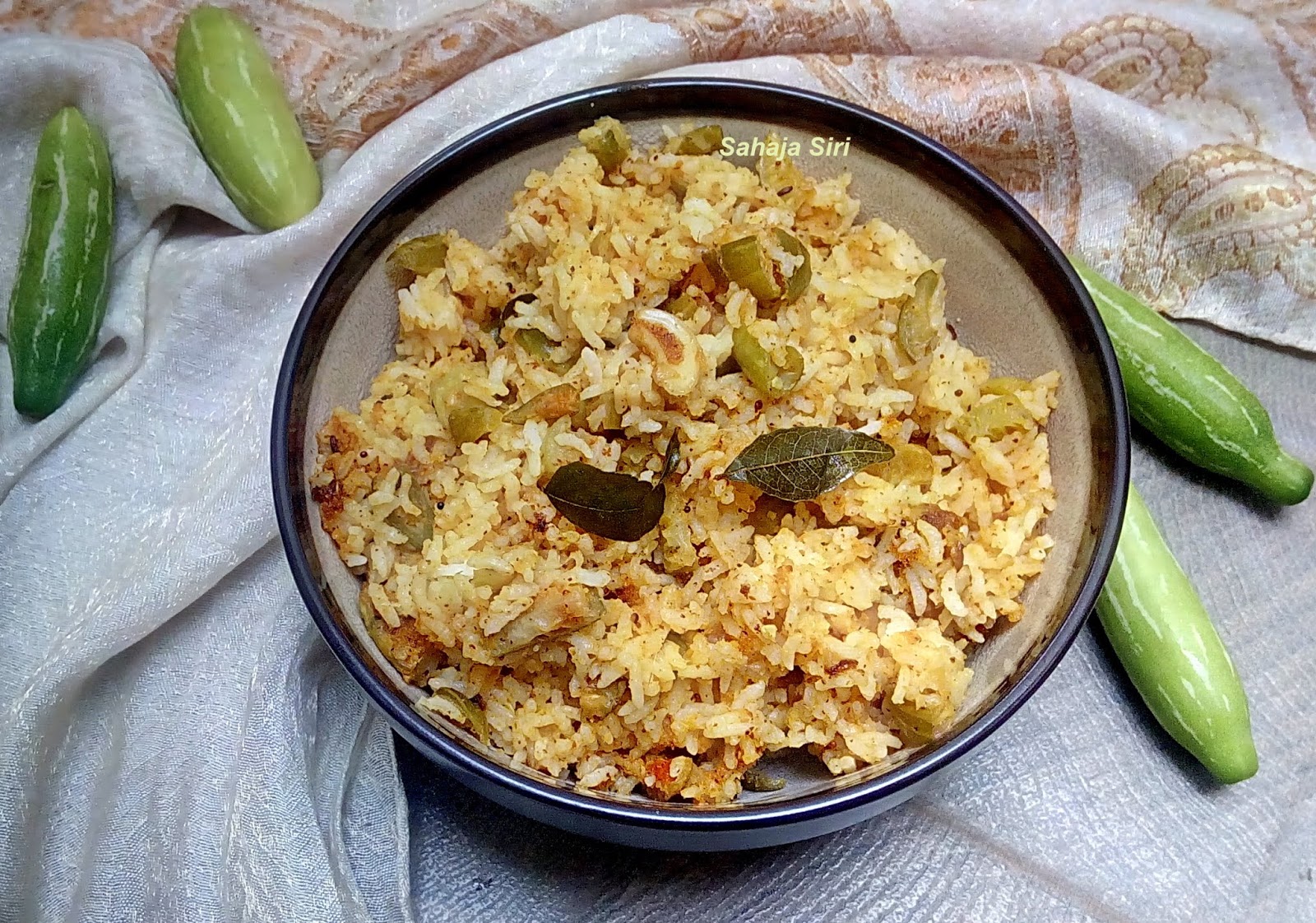 Mustard flavoured Ivy gourd Rice/ Tondekai sasive Chitranna