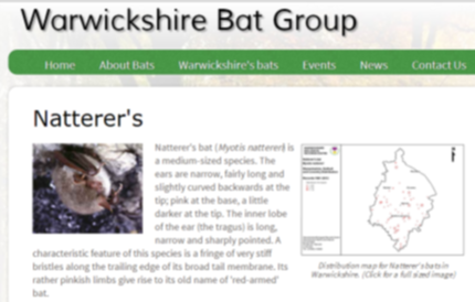Warwickshire Bat Group news: New distribution maps!