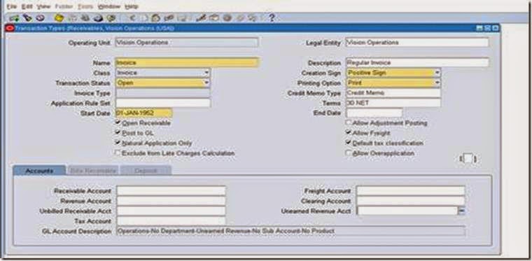 Oracle Applications: AP/AR Netting Setups In Oracle R12