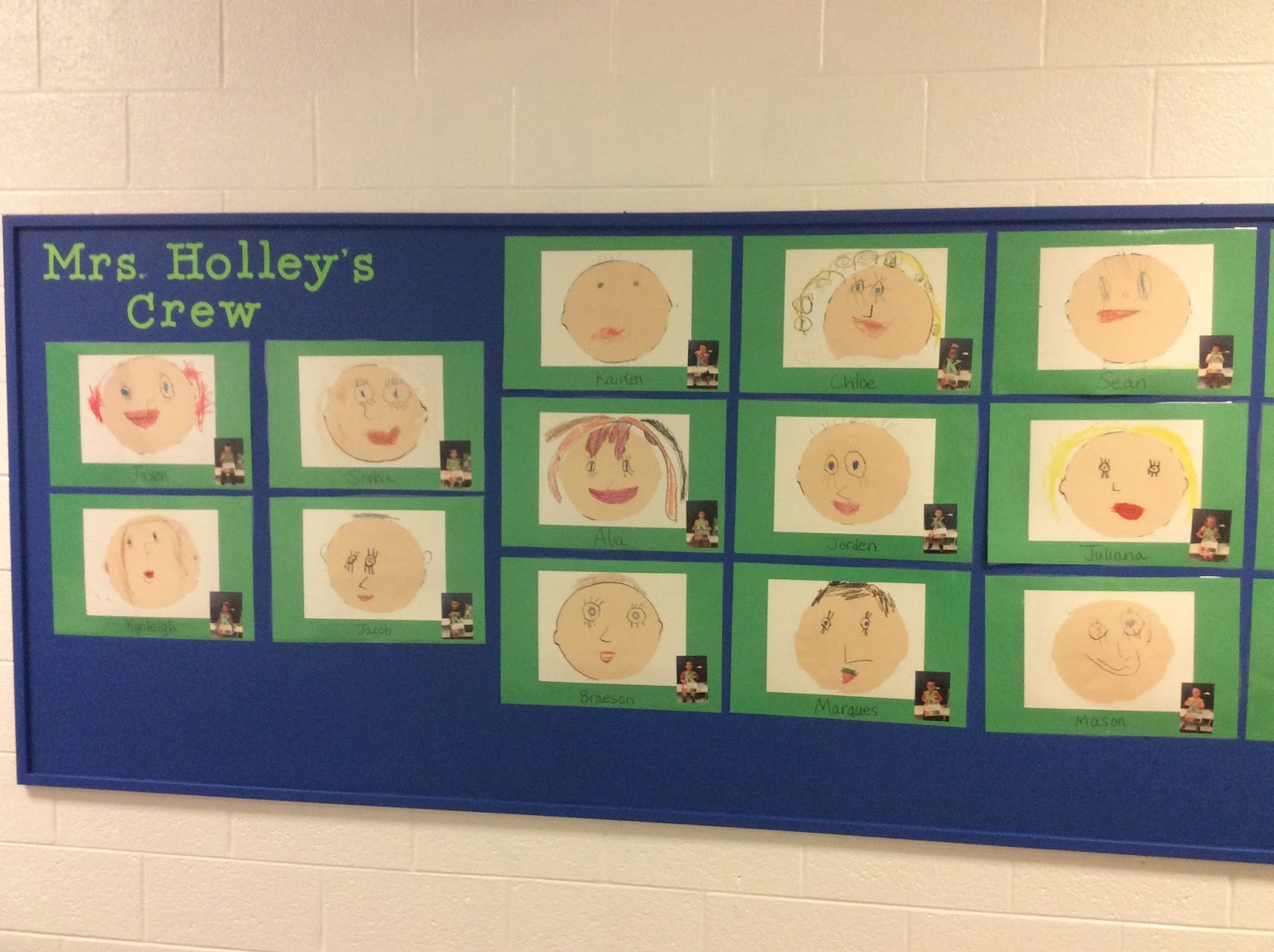 Kindergarten in Holleywood: First Day of School Self Portraits