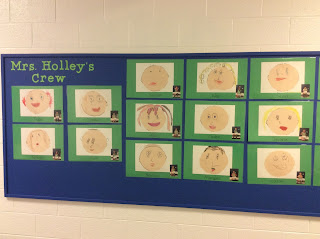 Kindergarten in Holleywood: First Day of School Self Portraits
