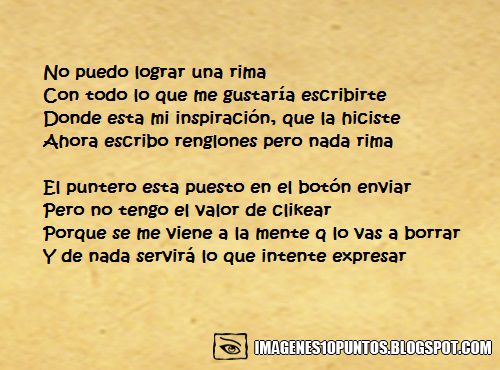 Imagenes de poemas con rima ~ Imágenes de 10