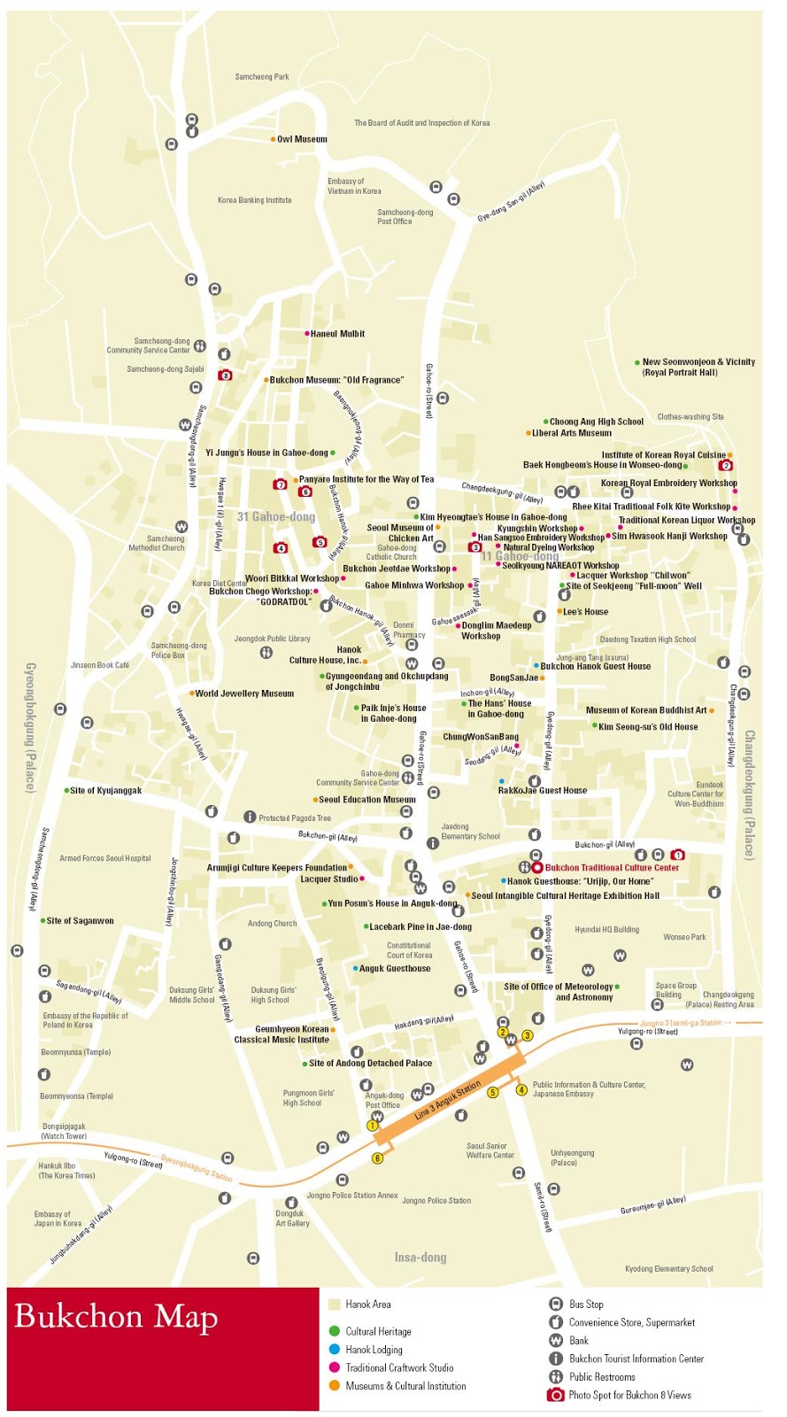A SMILE OF SWEET ROSES : BUCKHON HANOK VILLAGE MAP FOR BACKPACKERS TO ...