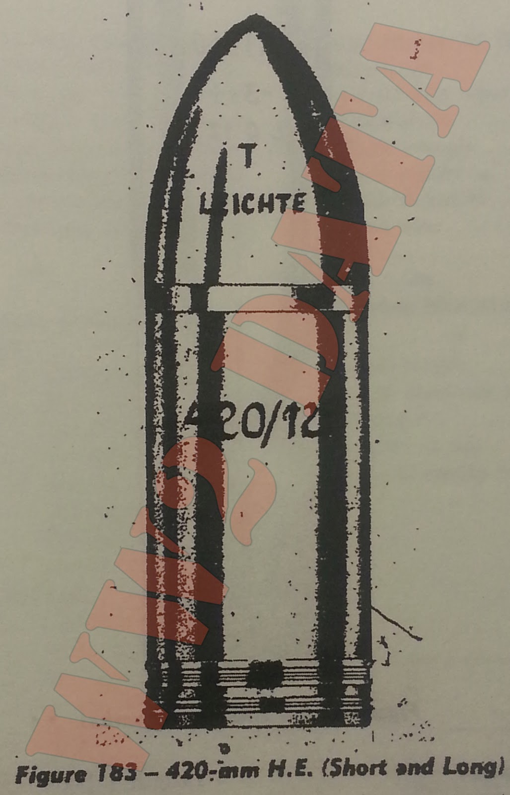 WW2 Equipment Data: Italian Explosive Ordnance - 210mm to 420mm Projectiles
