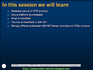 Sql server, .net and c# video tutorial: Part 3 – ViewState in ASP.NET