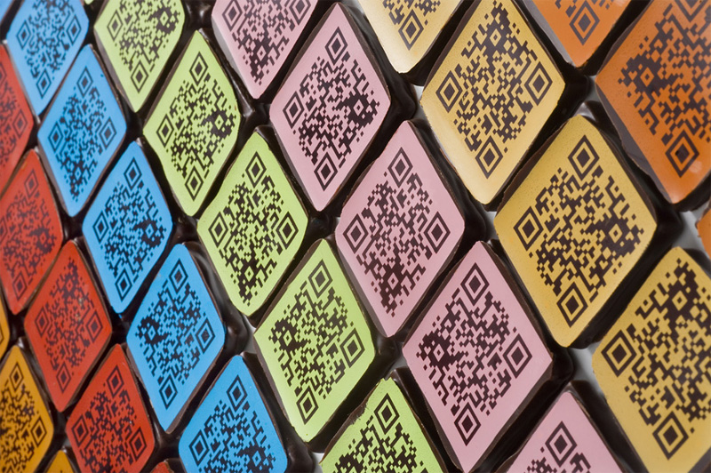 Sal, Pimiento y Otros Cuentos: Chocolates con código QR